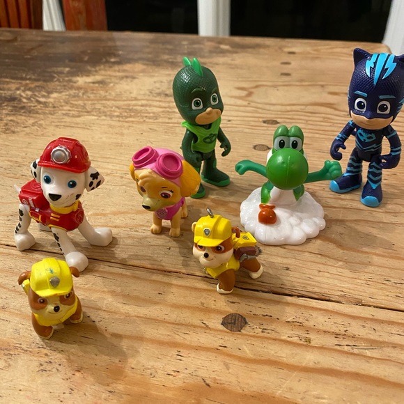 Mattel | Toys | Pj Masks Paw Patrol And Yosi Figurines Fun Fun | Poshmark